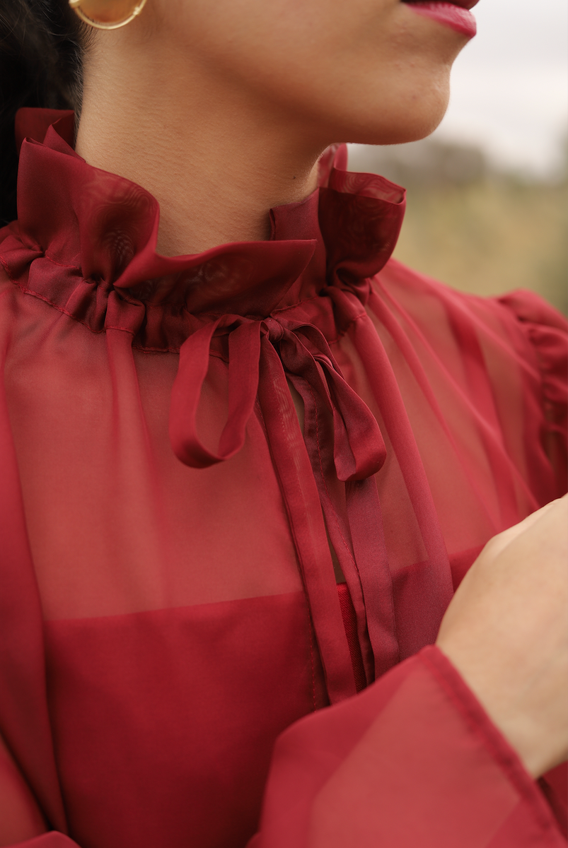 Kaftan Charlotte vino – Isabel Montiel