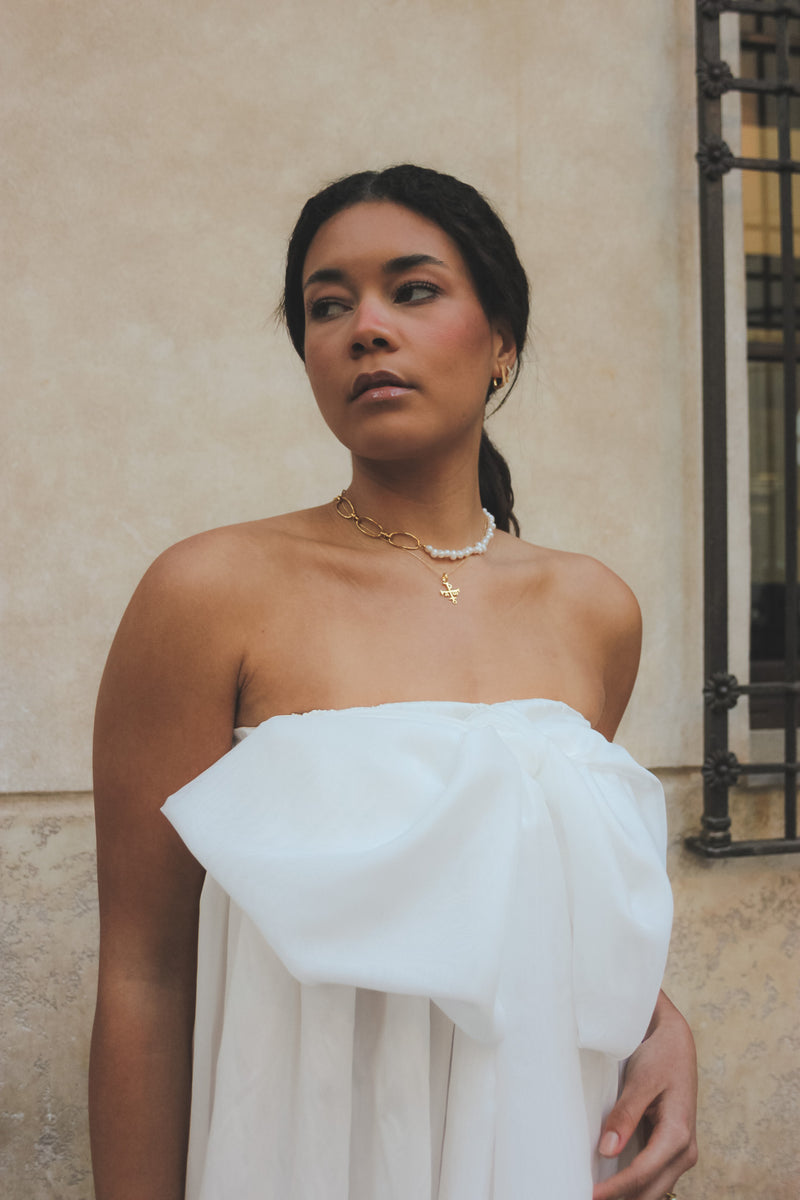 VESTIDO CELINE BLANCO – Isabel Montiel